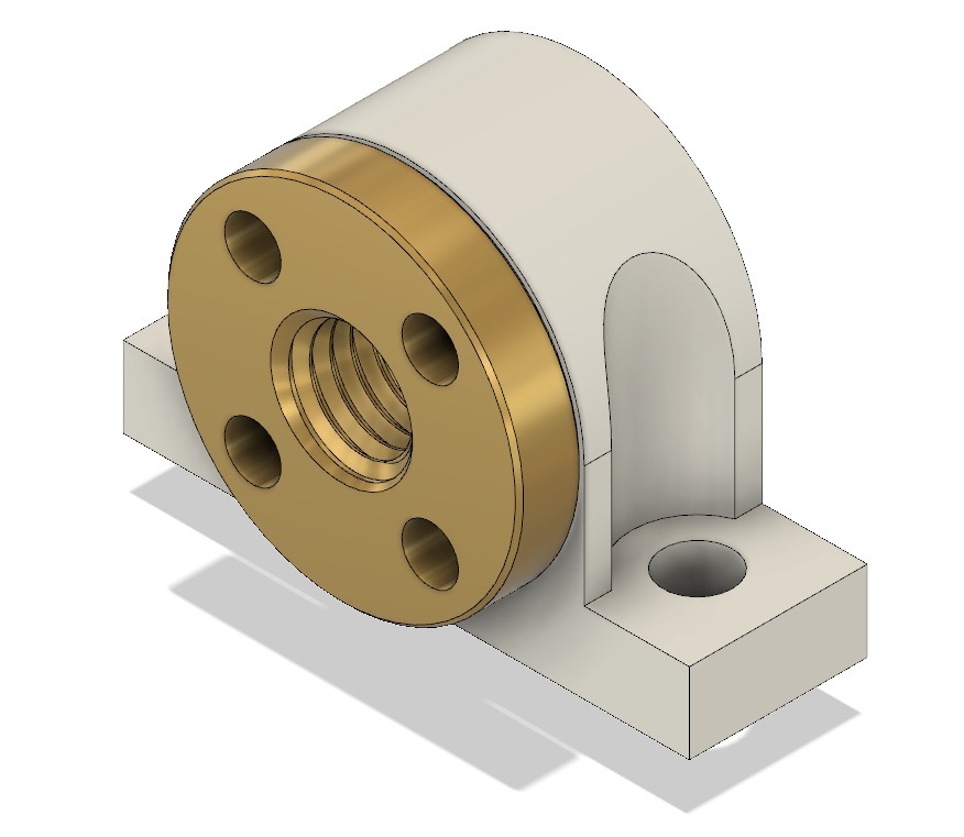 Leadscrew Nut Support Block by Pending Progress | Download free STL ...