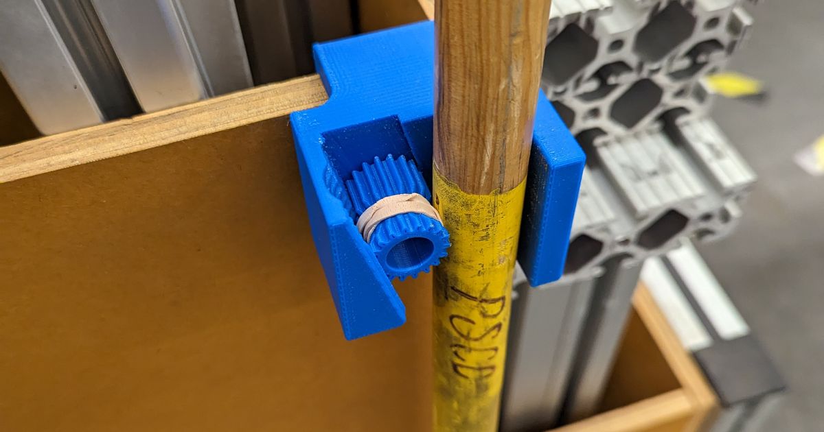 Edge Hanging Gravity Broom Holder by AHoopyFrood | Download free STL ...