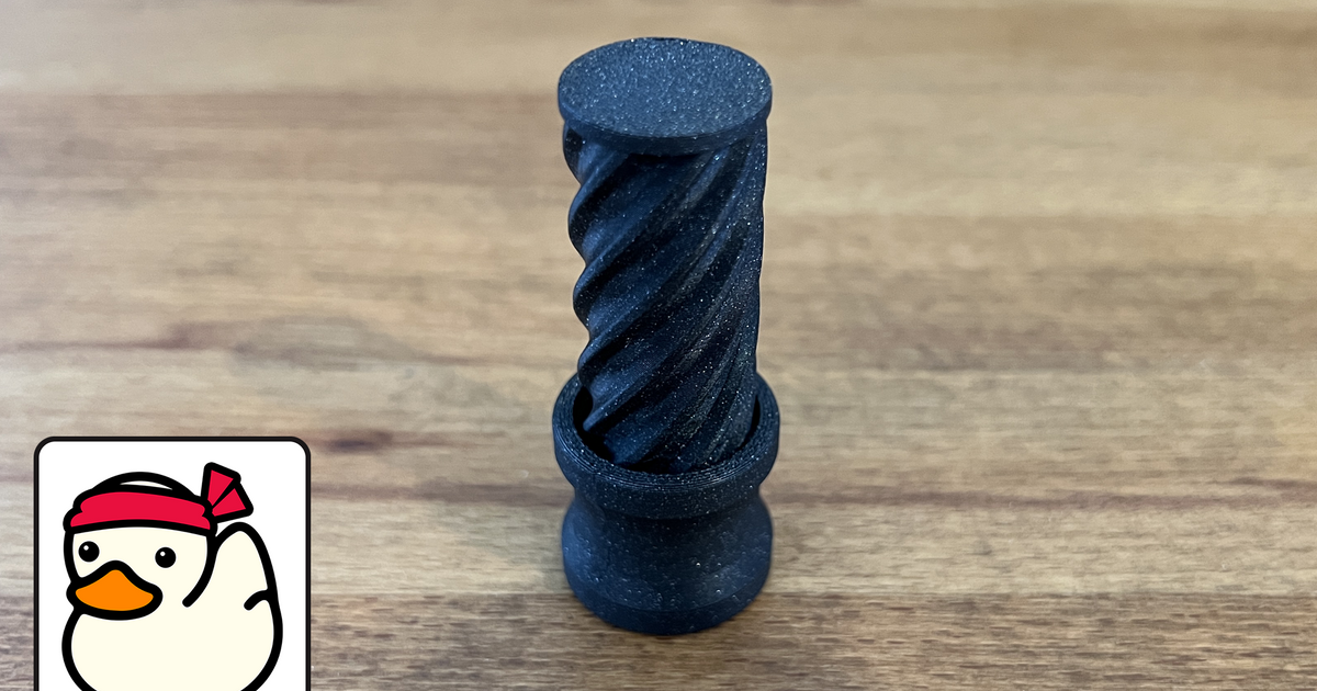 Fidget Helix Screw - Print in Place by NinjaDuck Prints | Download free ...