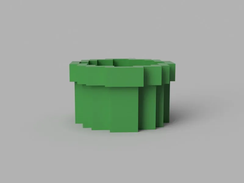 8-Bits Mario pipe by ort | Download free STL model | Printables.com