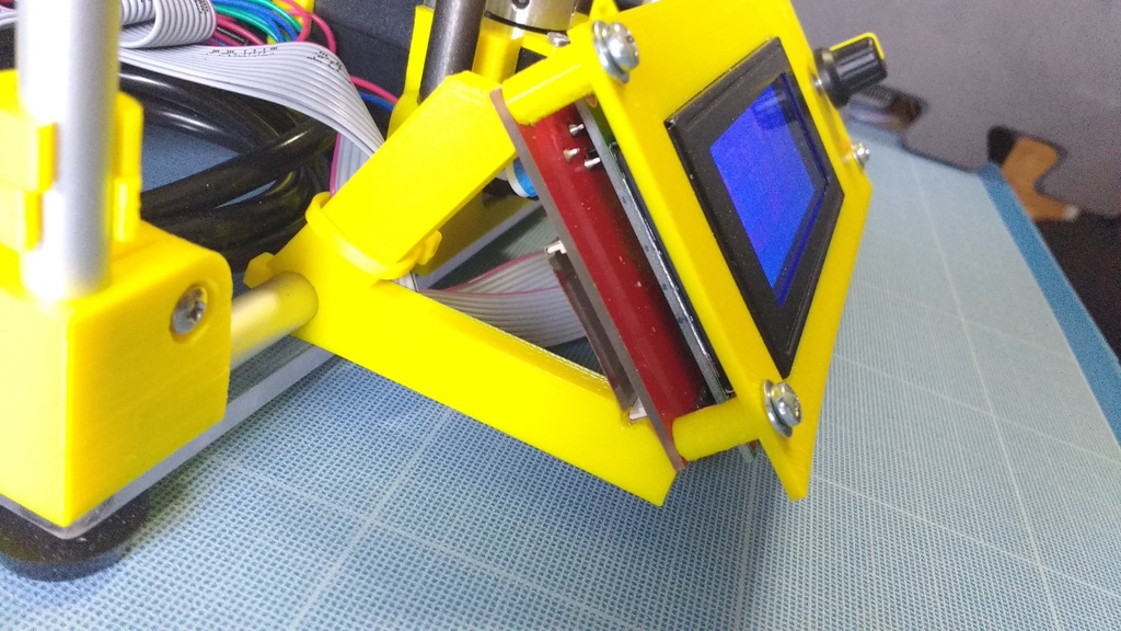 Leaned LCD support for Microcube by ort | Download free STL model ...