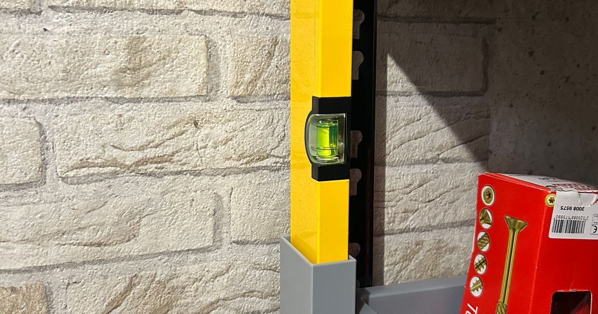Spirit Level Holder for Heavy Duty Shelf by Fel.x | Download free STL ...