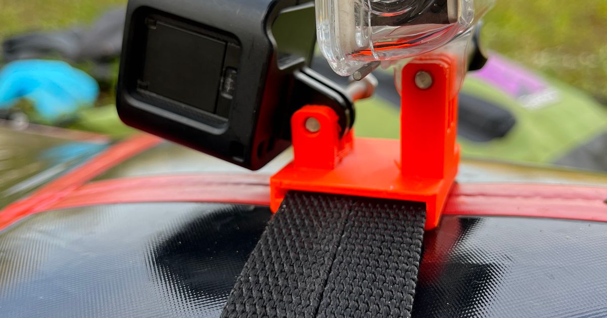 Packraft GoPro Mount by Maneria | Download free STL model | Printables.com