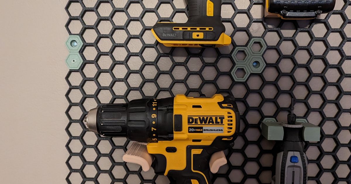 Honeycomb HSW Drill Holder by Shoe | Download free STL model ...