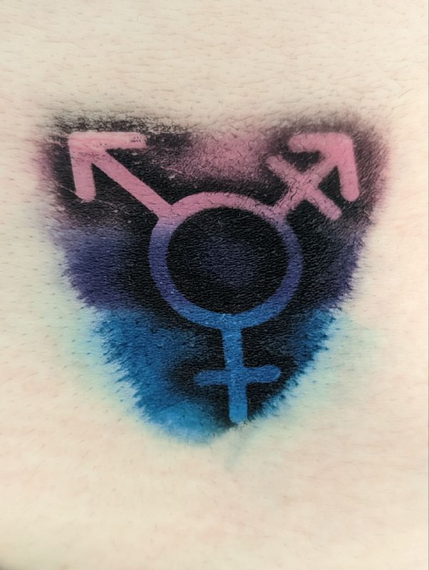 Trans Symbol Stencil by VE7DAC | Download free STL model | Printables.com