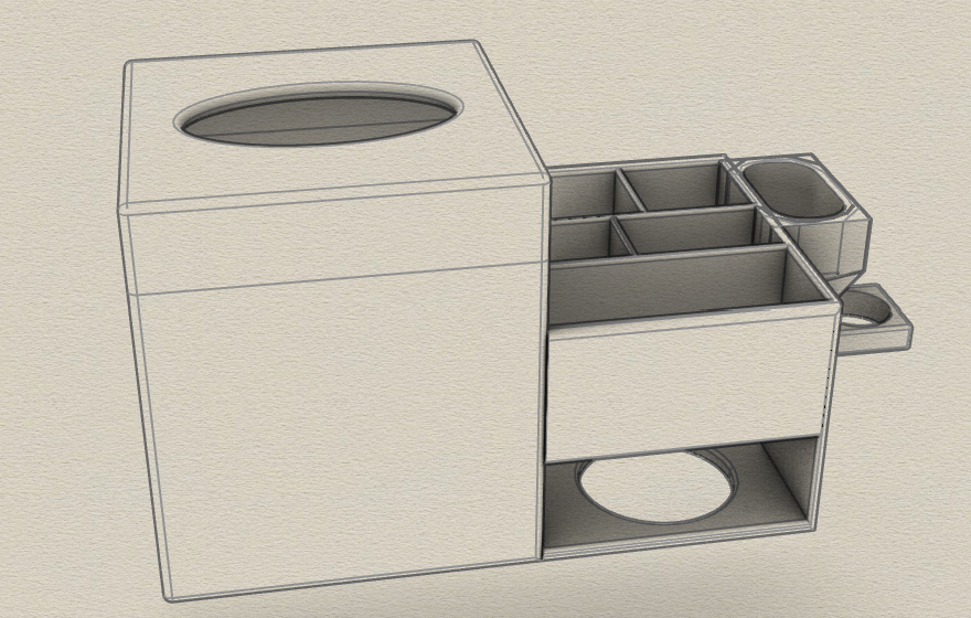 Charging Station Tissue Box by theo | Download free STL model ...