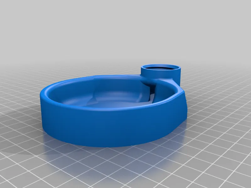 Pet Water Bowl W slant by DSanders | Download free STL model ...