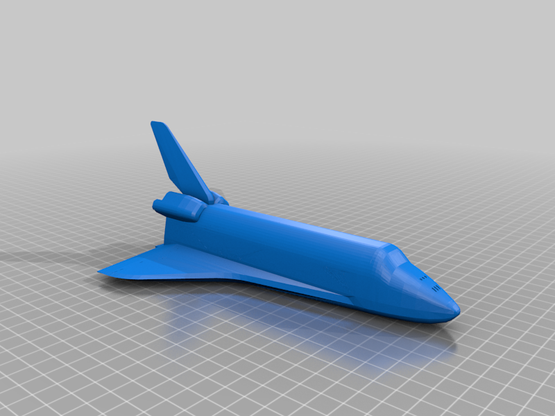 Space Shuttle Single Piece by David Sanders | Download free STL model ...