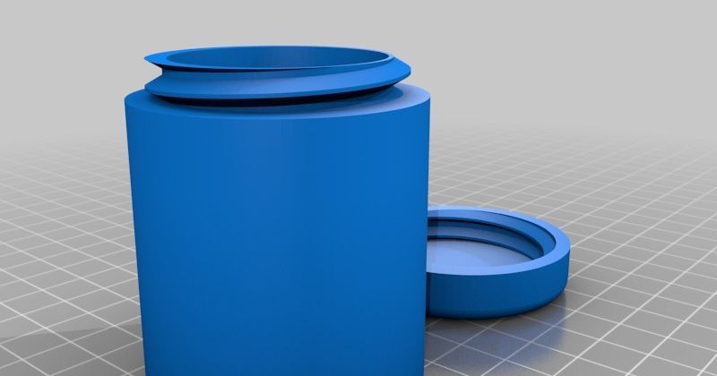 Simple lidded jar. by Henry | Download free STL model | Printables.com