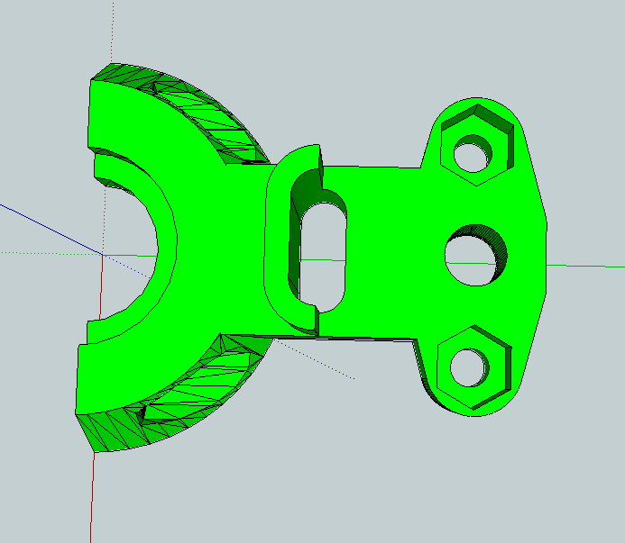 Quick & Easy BlTouch Mount for a Kossel Mini E3D V6 Effector by ...