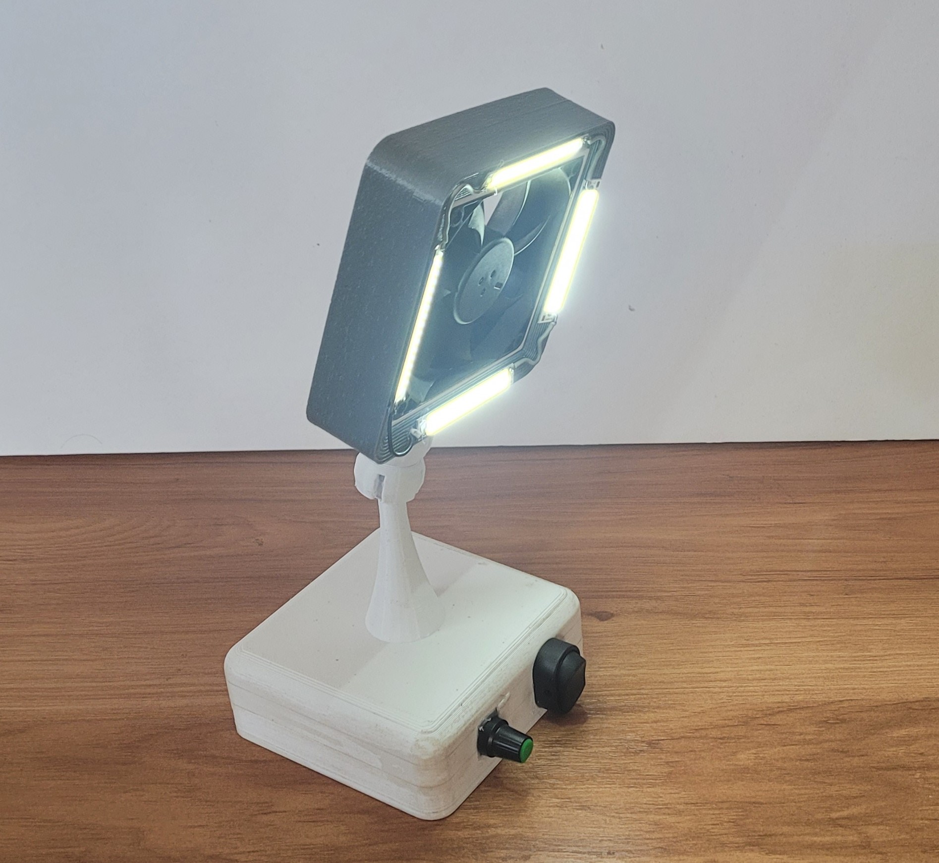 Solder fume fan and lights by Mike | Download free STL model ...
