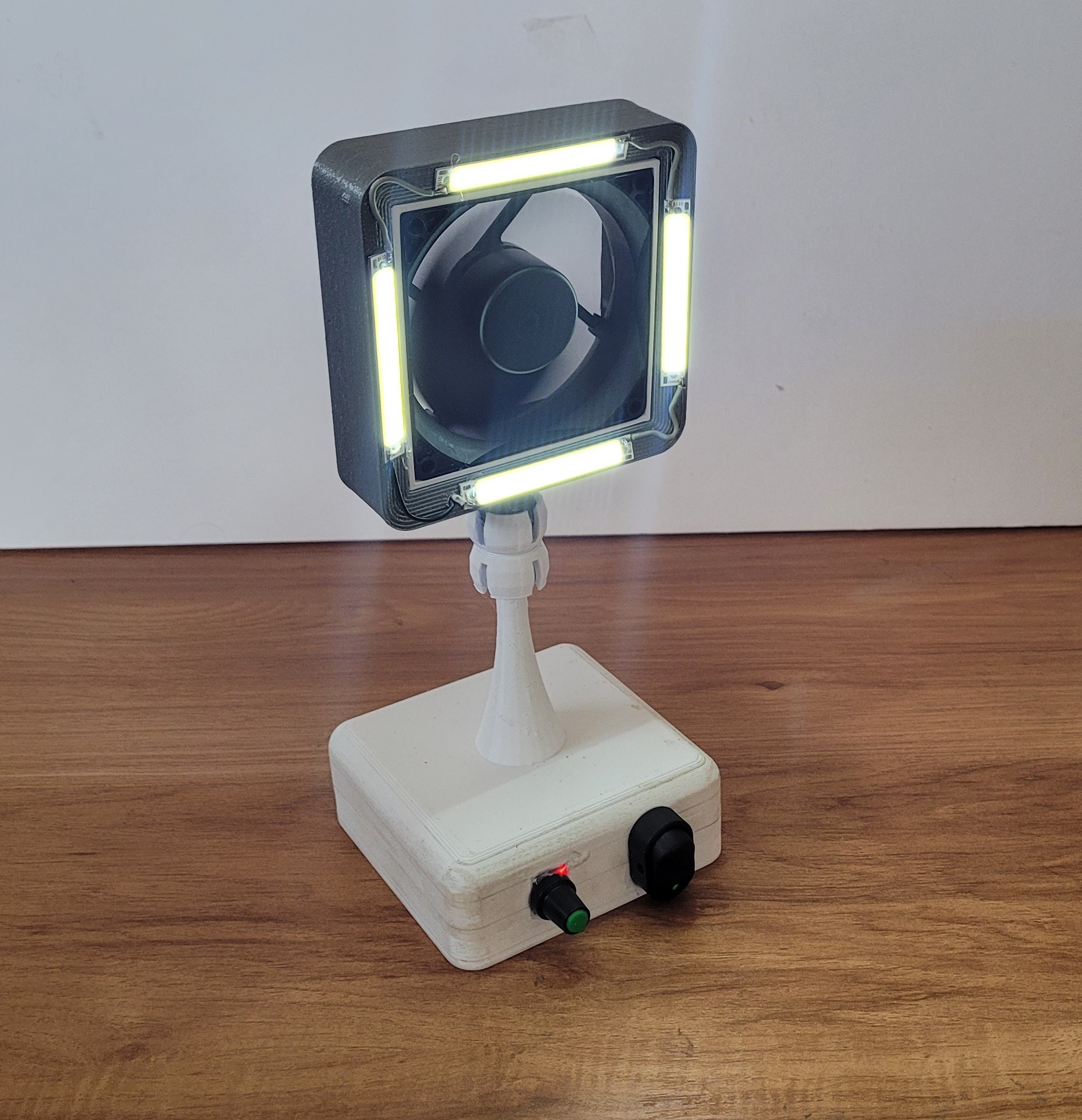 Solder fume fan and lights by Mike | Download free STL model ...