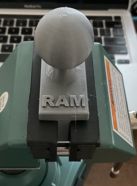 RAM Mount 1 inch Ball for Vise by oml4me | Download free STL model ...