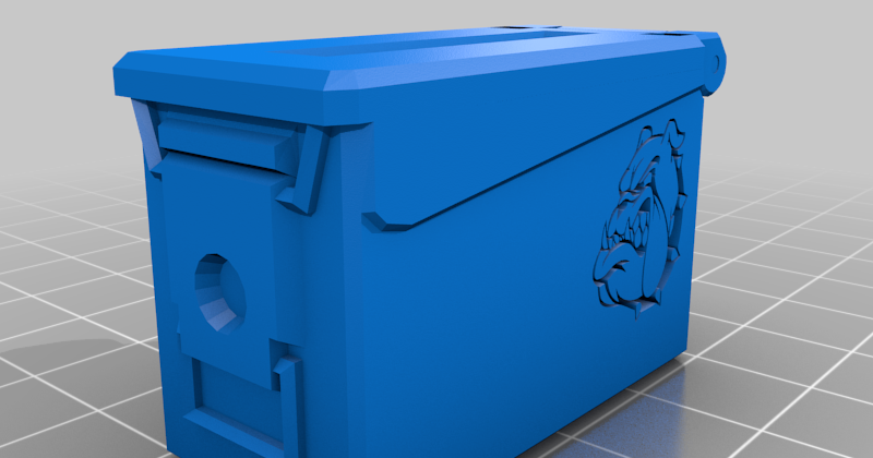 USMC Ammo Box Key Chain by Sam | Download free STL model | Printables.com