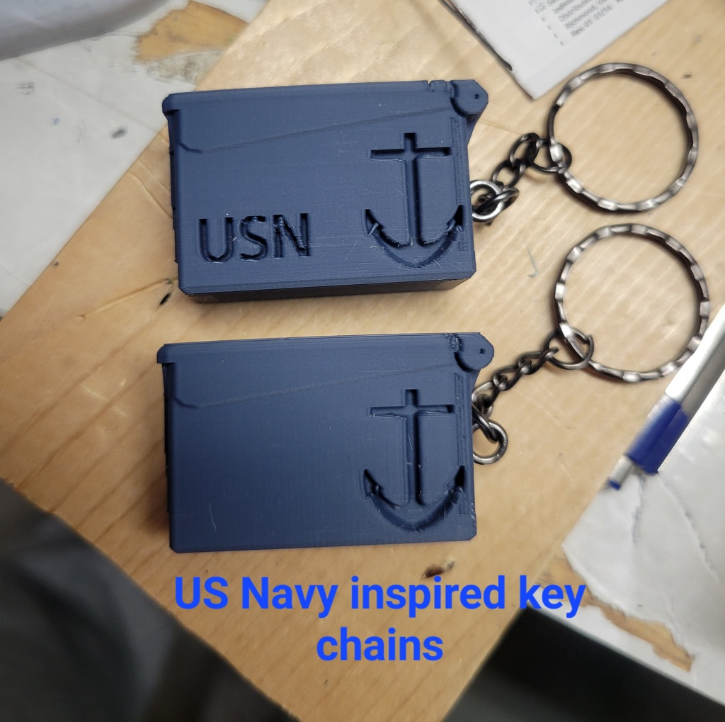 USN Ammo Box Key Chain by Sam | Download free STL model | Printables.com