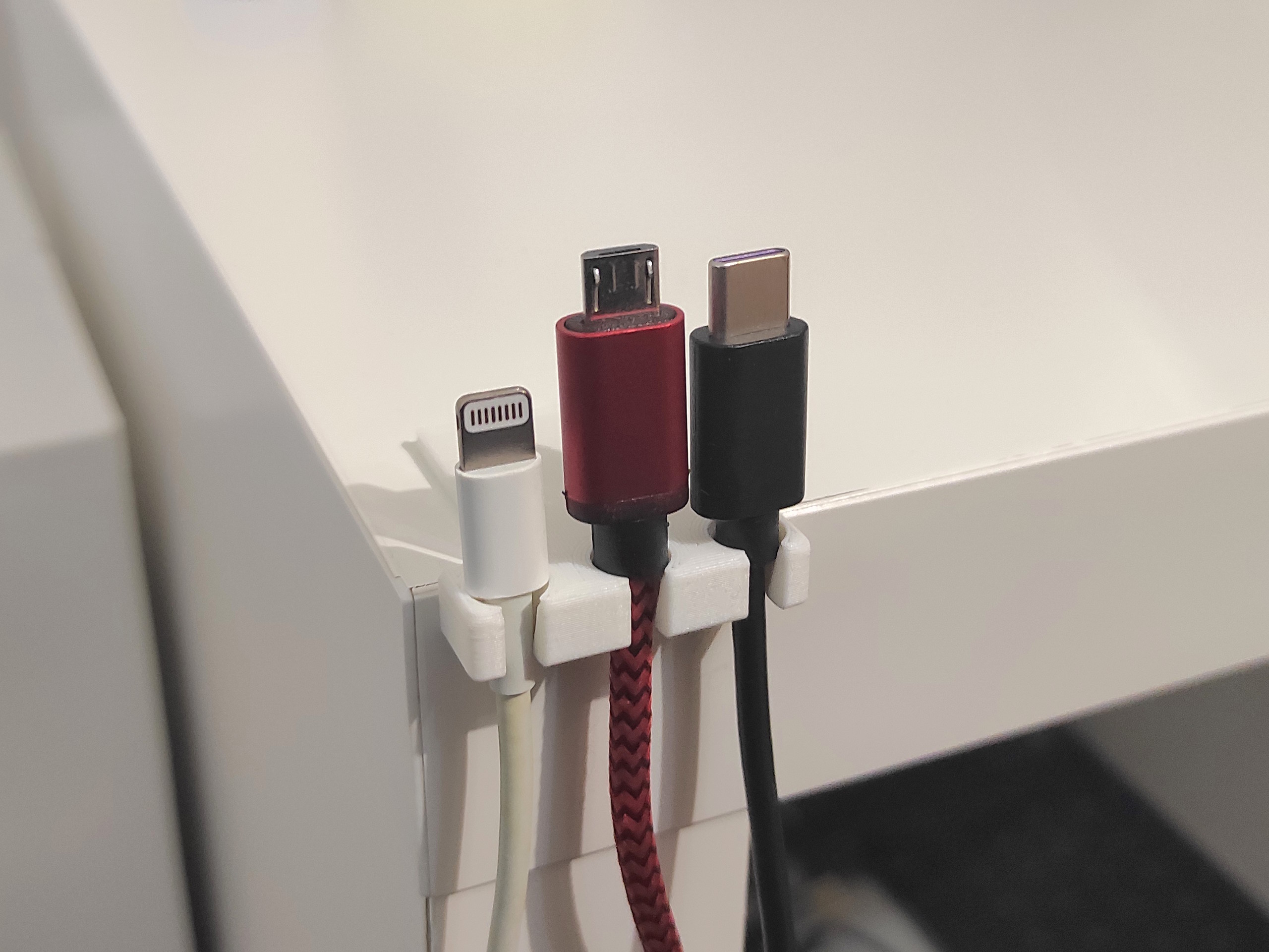 Clip-on Cable Holder for Ikea Kallax by STR | Download free STL model ...