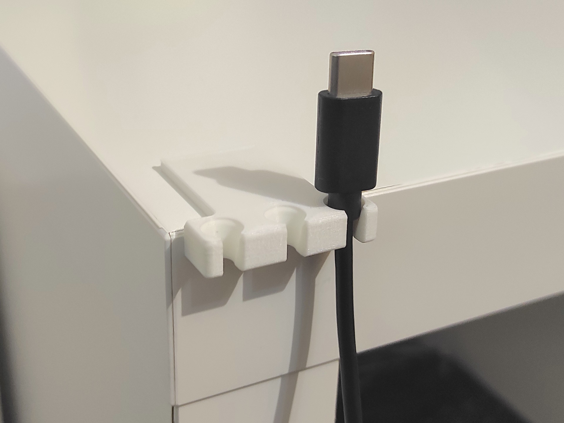 Clip-on Cable Holder for Ikea Kallax by STR | Download free STL model ...