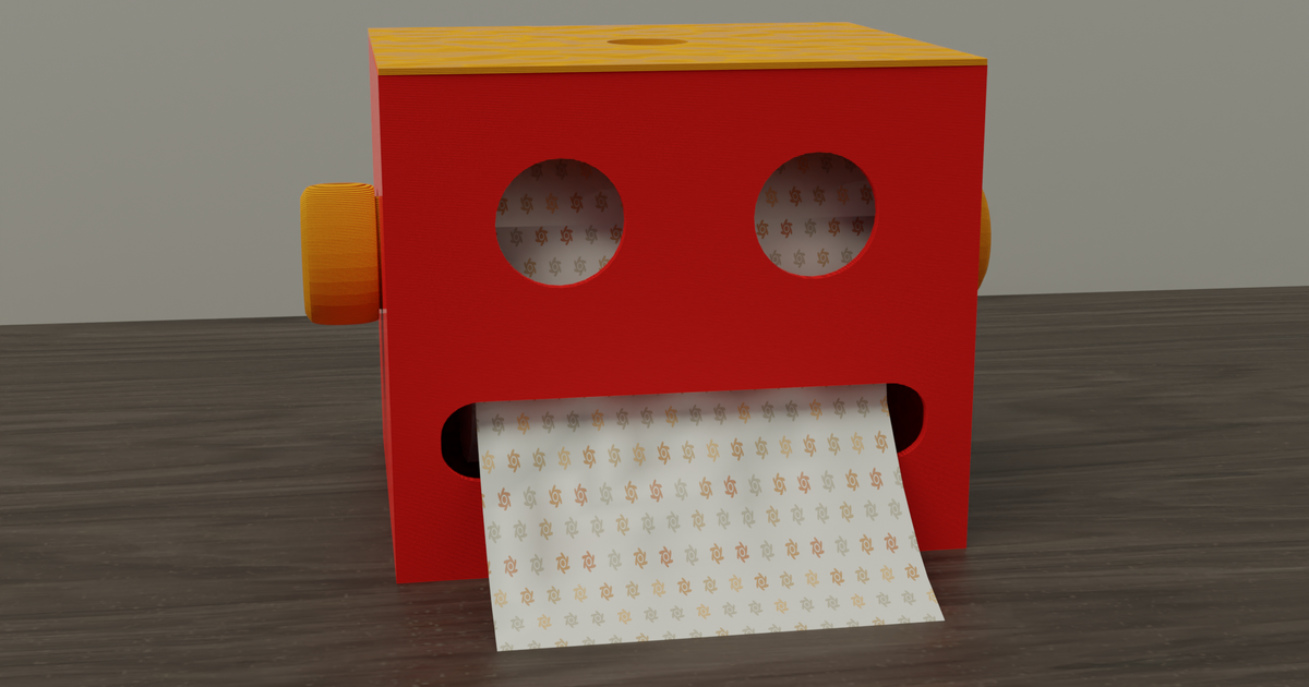 Robot Toilet/Tissue Paper box by LP Prints | Download free STL model ...