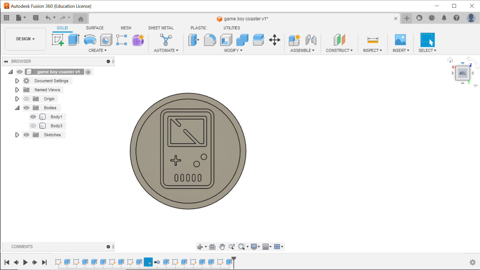 Game boy coaster by TW | Download free STL model | Printables.com
