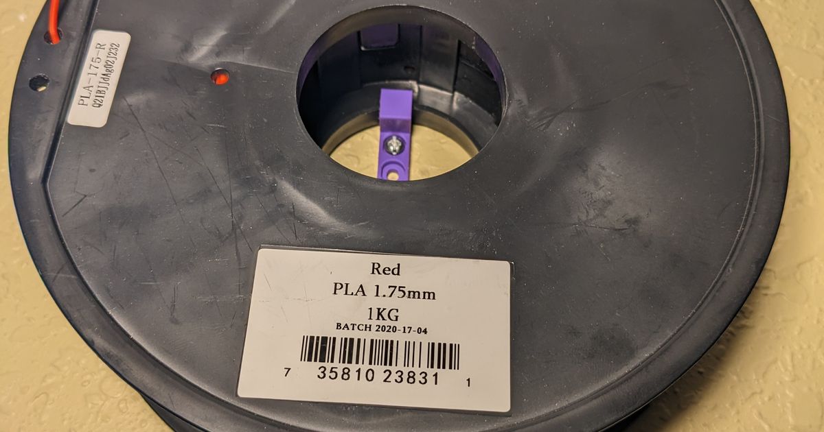 Simple Wall Mounted Spool Hook/Holder by Avel | Download free STL model ...