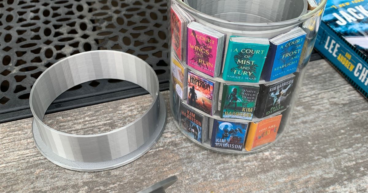 Mini book Display cup circles by k.makesstuff | Download free STL model ...