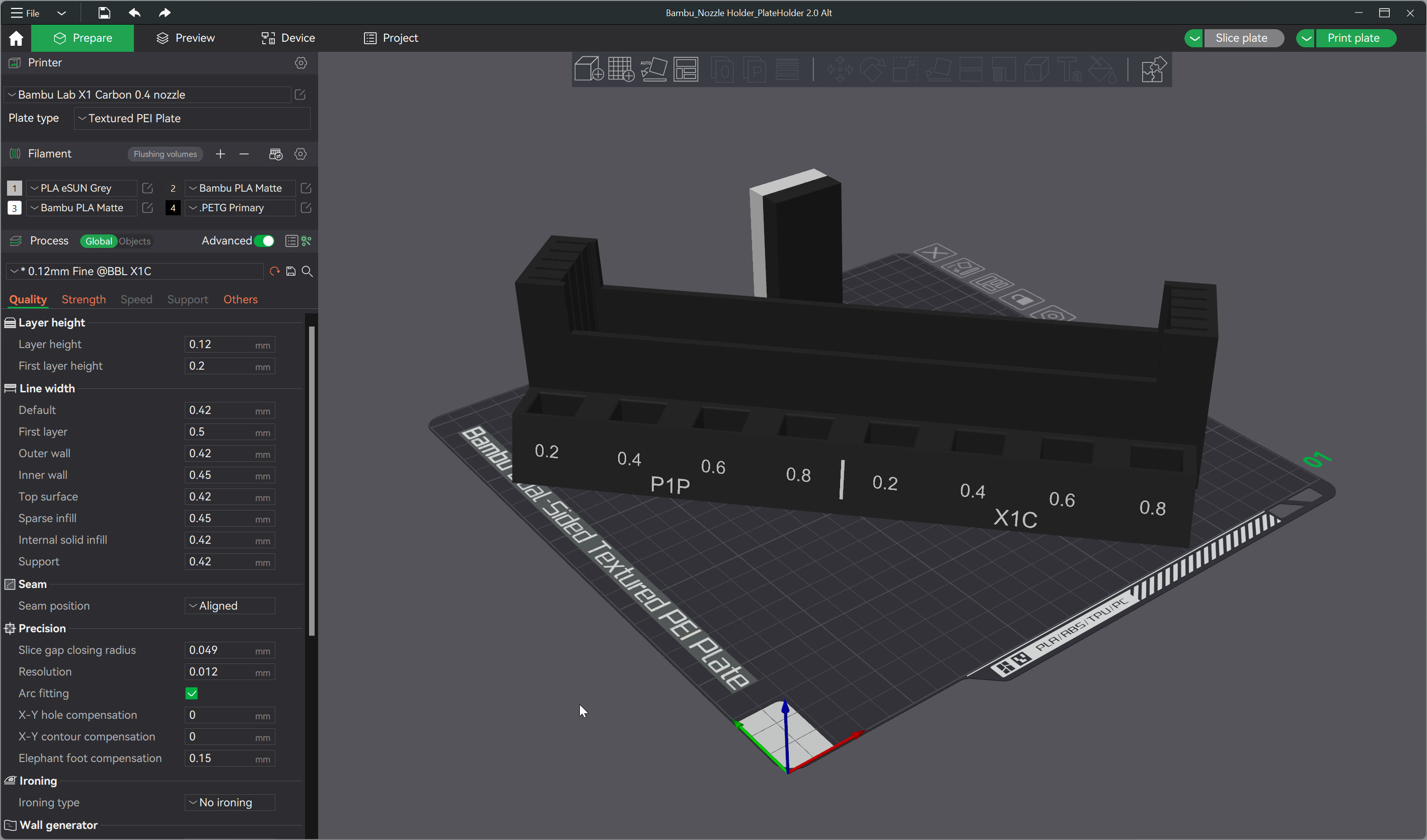8 Nozzle, 5 Plate, Bambu Nozzle and Plate Holder - Multiple Variants by ...