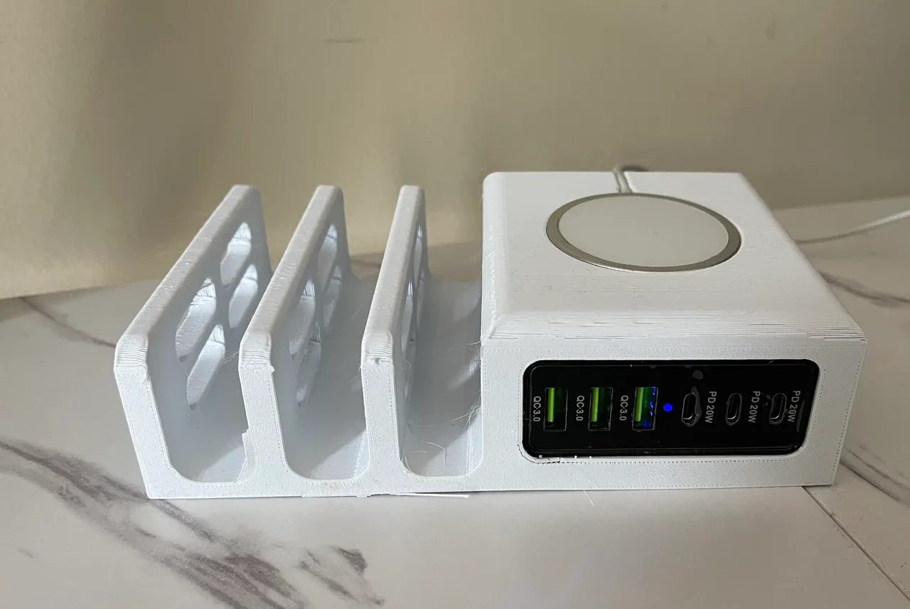 Multi-Device Charging Station with Wireless Phone Charger by kldMurshed ...