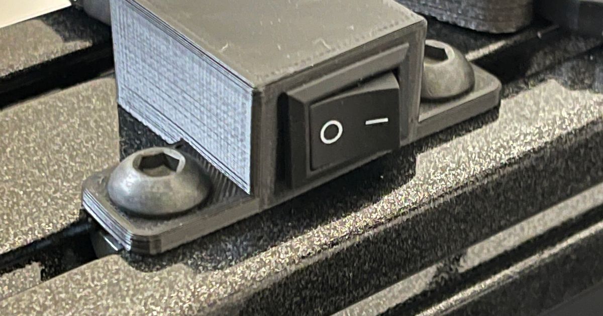 Small Mountable Toggle Switch Holder by InsaneNemesis | Download free ...