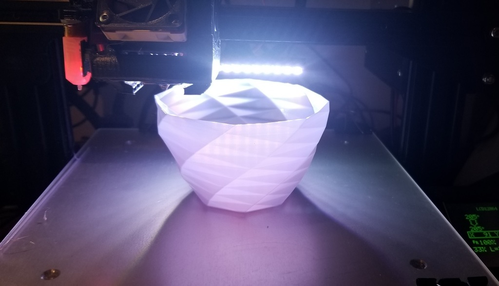 Ender 3/CR-10 X-Axis LED Mount by Recursion Labs | Download free STL ...