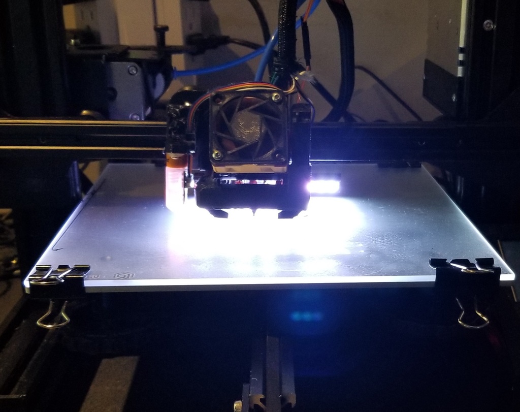 Ender 3/CR-10 X-Axis LED Mount by Recursion Labs | Download free STL ...