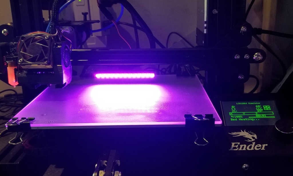 Ender 3/CR-10 X-Axis LED Mount by Recursion Labs | Download free STL ...