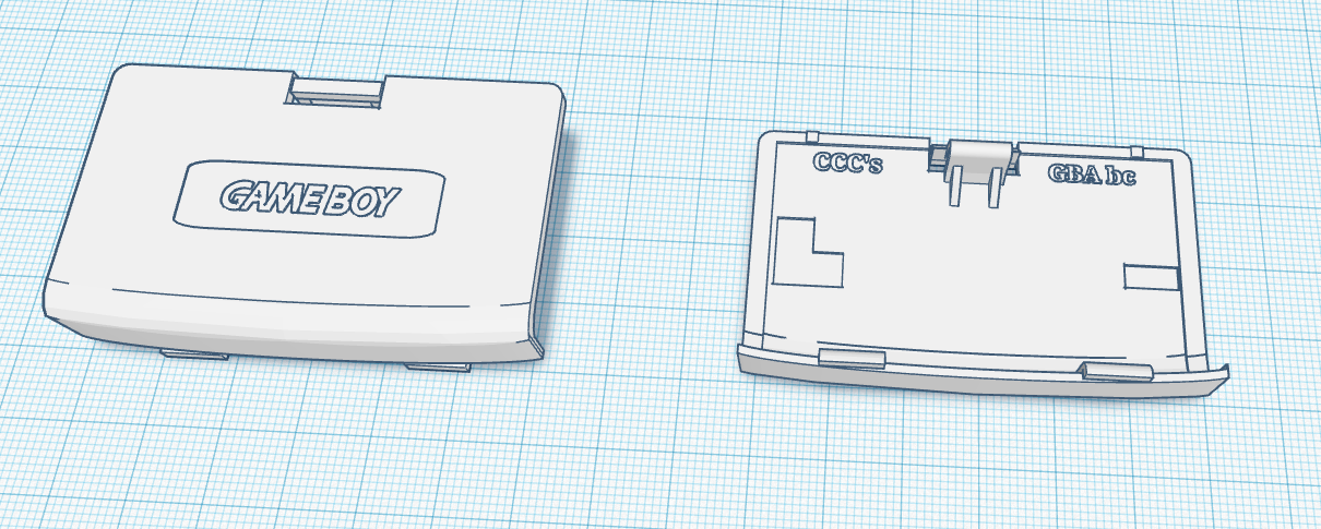 Game Boy Advance Battery Cover by CottonsCreations | Download free STL ...
