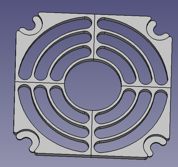 Noctua Fan Grill for rubber-mount by ratzupaltuff | Download free STL ...