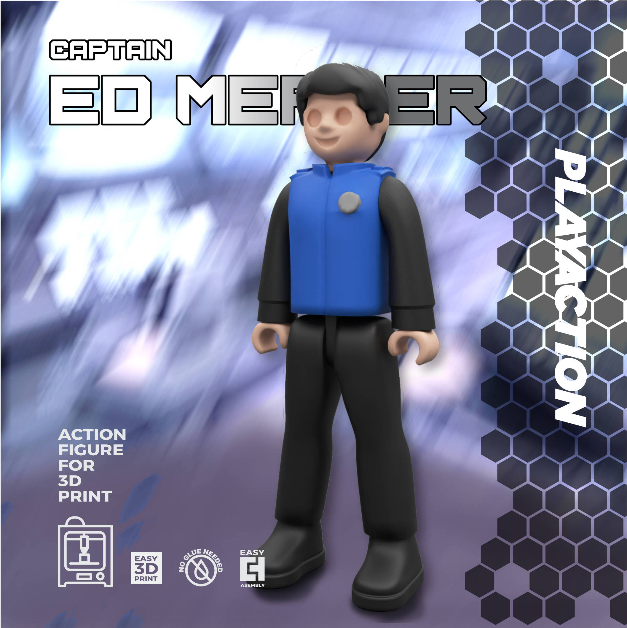 Captain Ed Mercer by Playaction | Download free STL model | Printables.com