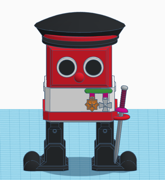 Otto Biped with LED matrix & rechargeable 9V battery by CoolTrish ...
