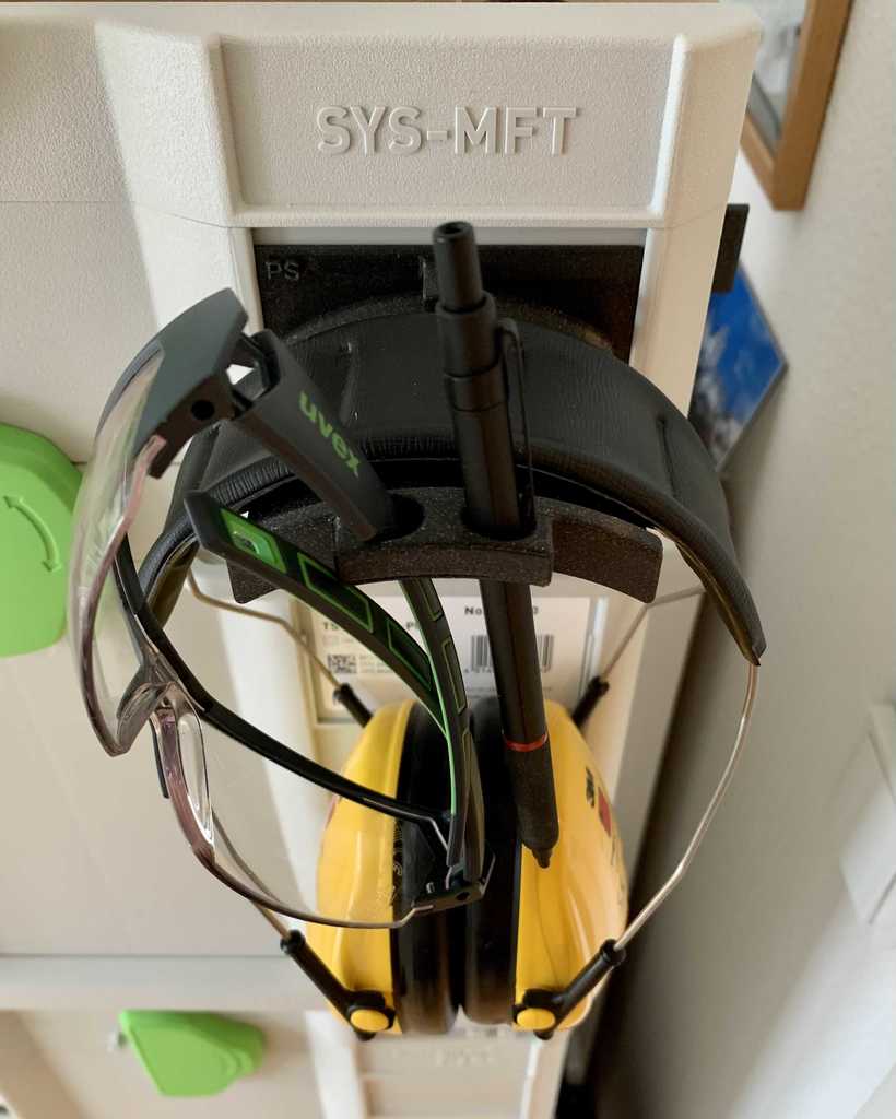 Festool Systainer (T-Loc) Mount for hearing protection (3M Peltor) and ...