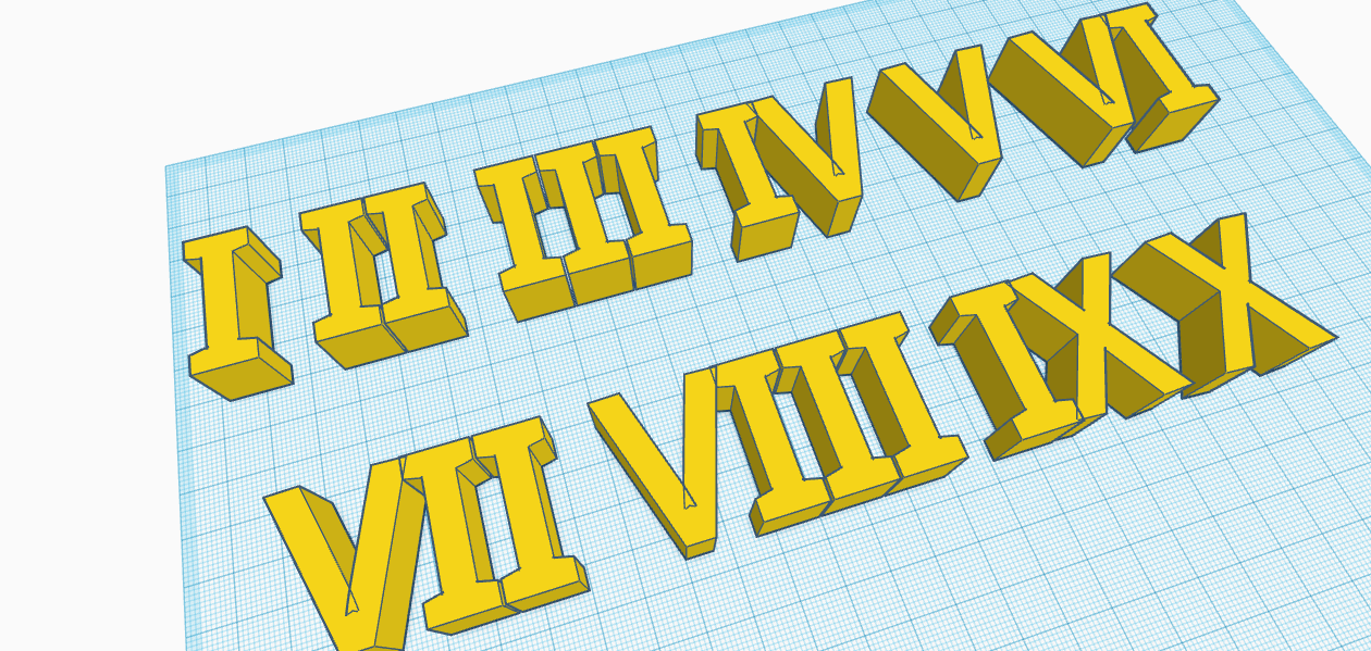 Numeros Romanos by Nina Ponce | Download free STL model | Printables.com