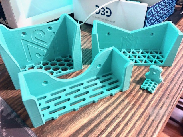 Multiple support for hexagon wall (STL+PDF) by Samuel Michaud ...
