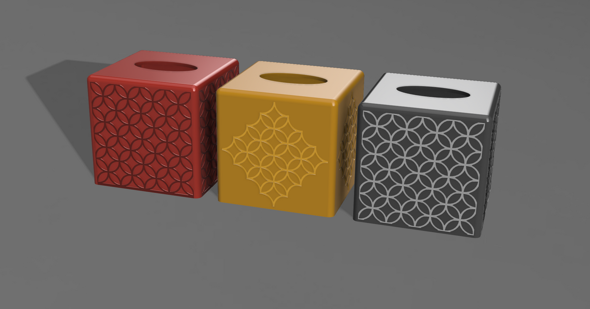 Tissue Box - circle pattern by RestoreDoctor | Download free STL model ...
