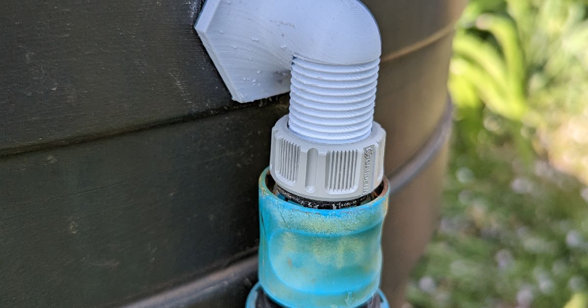 Rain Barrel Overflow Diverter By Tokra Download Free STL Model