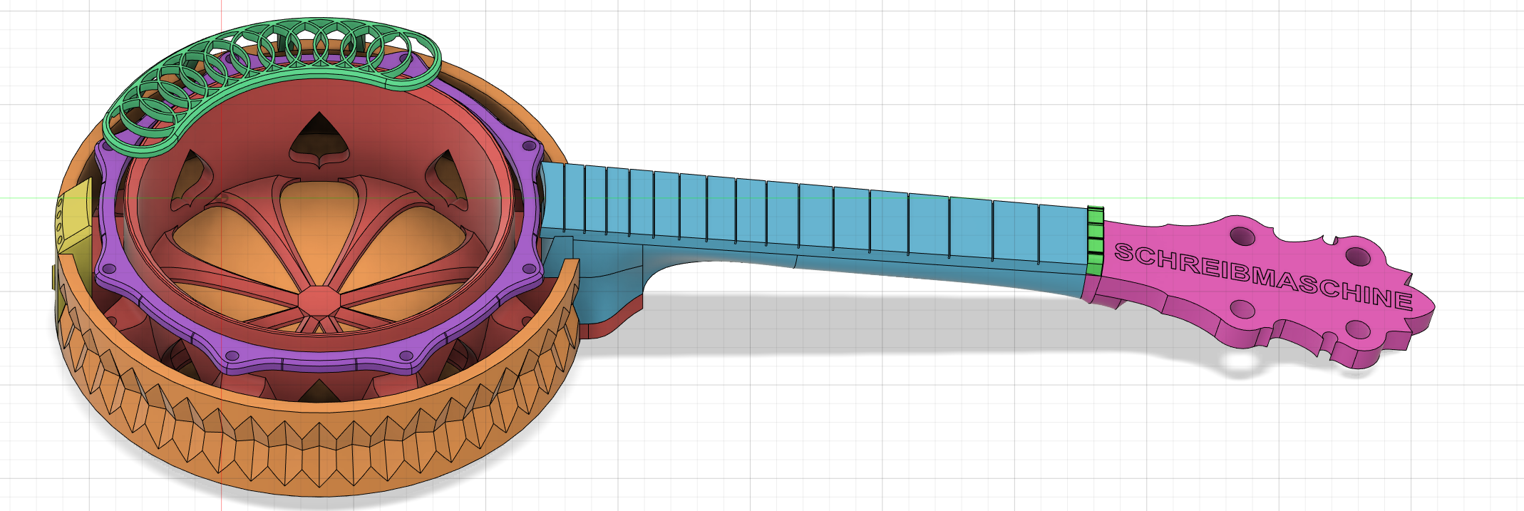 Banjolin (Banjo Mandolin) by Schreibmaschine | Download free STL model ...