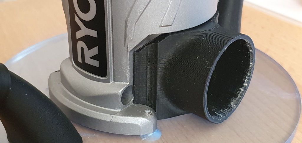 Dust Collection port for Ryobi ONE+ Palm Router by gadjet | Download ...