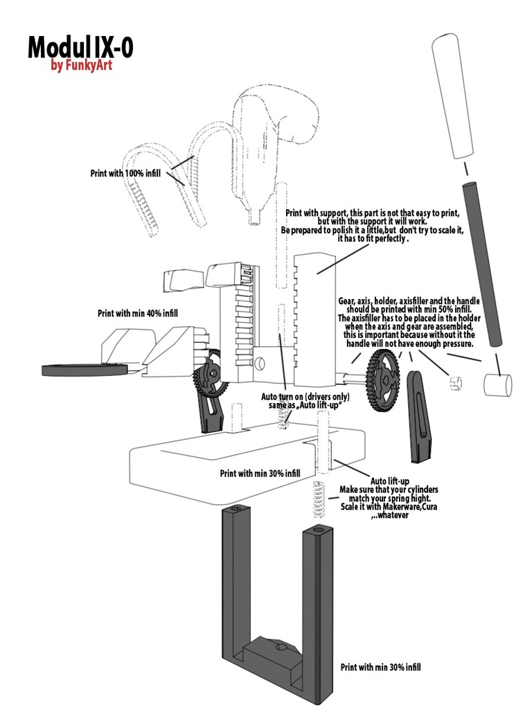 ModulIX-O - Universal Micro Drill press - Bosch IXO, Dremel, Makita ...
