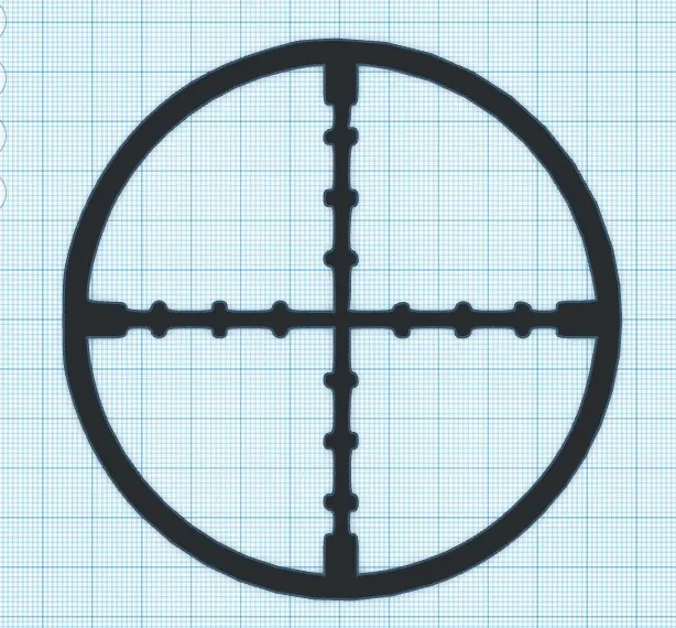 SCOPE - CROSS HAIRS - WALL ART by Ogama Industries | Download free STL ...