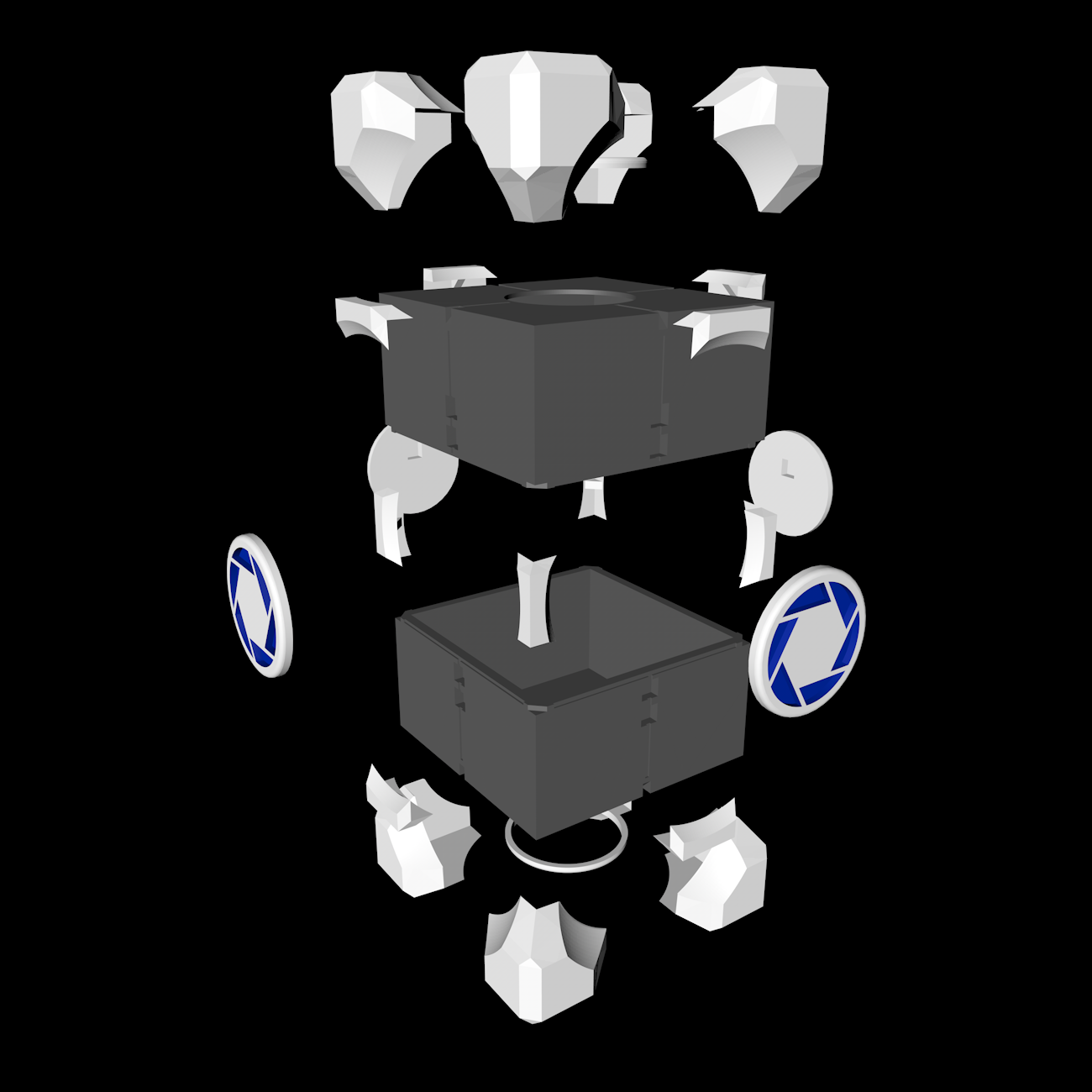 Portal - tissue box by Martin B | Download free STL model | Printables.com