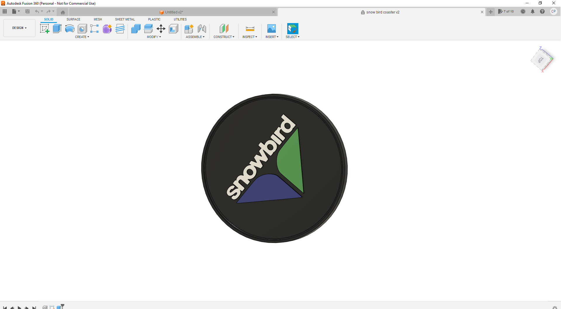 snow bird mountain coaster by Cayden pierce | Download free STL model ...