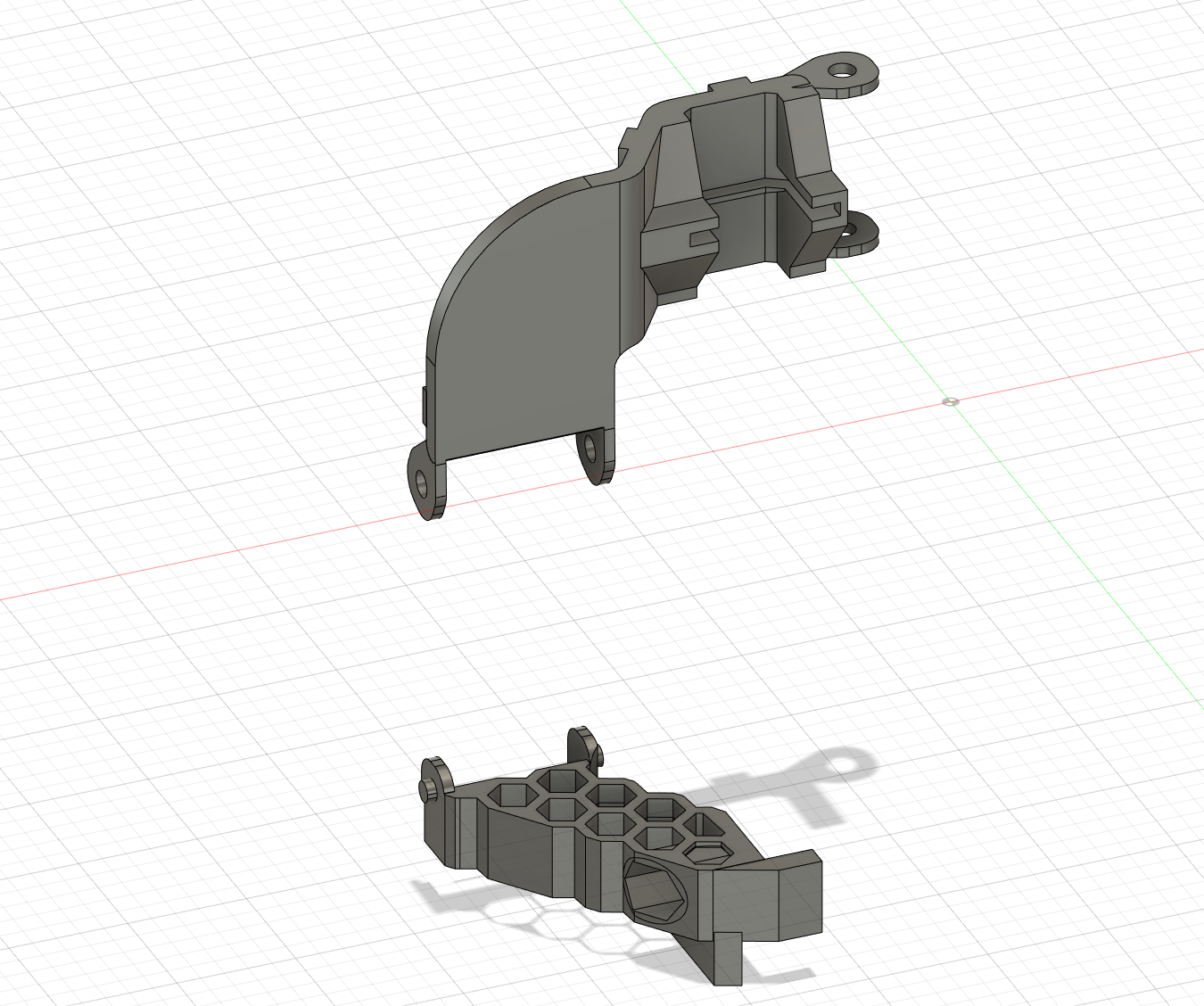 Ender 3 S1 Cable Chain Guide Honeycomb brackets by Hoon | Download free ...