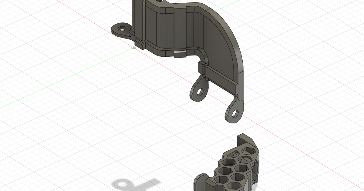 Ender 3 S1 Cable Chain Guide Honeycomb brackets by Hoon | Download free ...