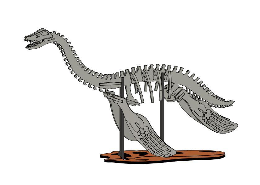[3Dino Puzzle] Classic Style Plesiosaurus by STAG_B | Download free STL ...