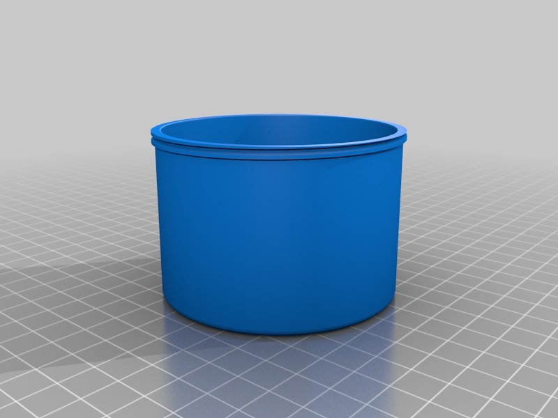 Container with screw on lid, 70mm x 50mm tall, 2mm thick by Thump2010 ...